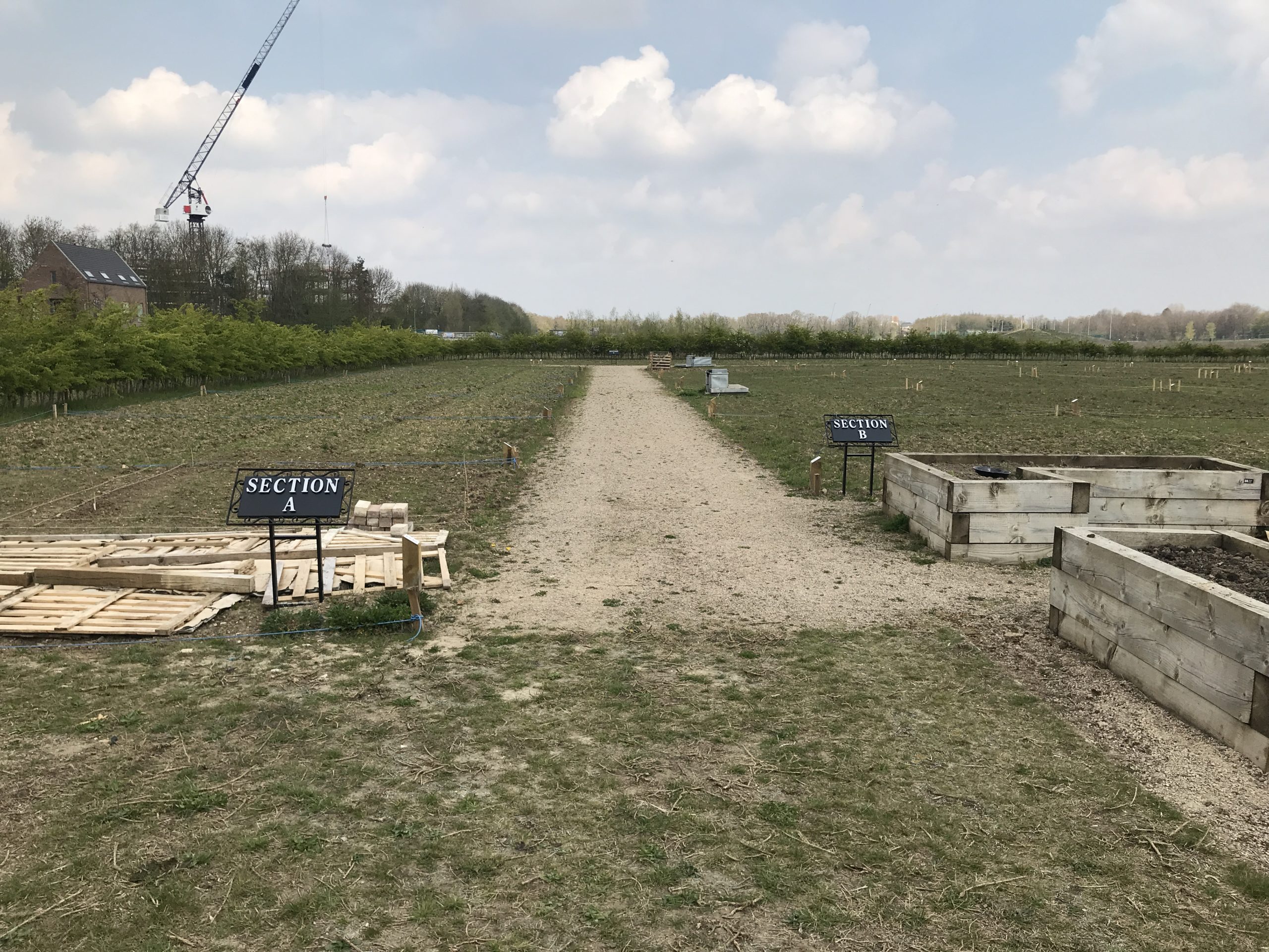 Clay Farm allotments waiting on Network Rail, and maybe others
